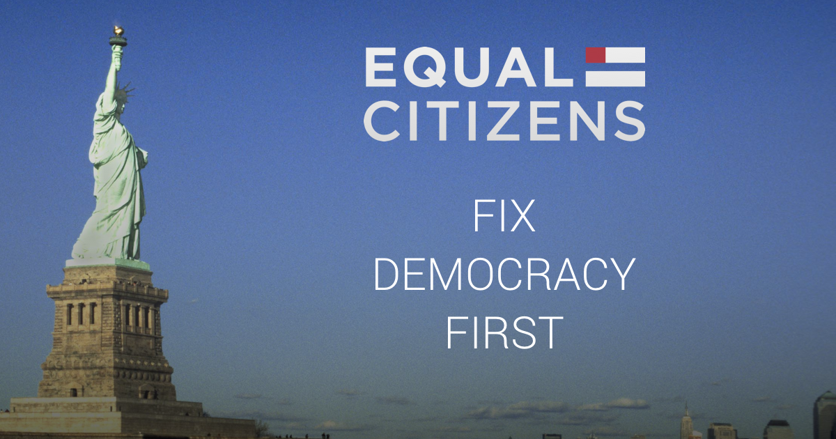 We're Fighting to Fix Democracy, But We Need Your Help - Equal Citizens